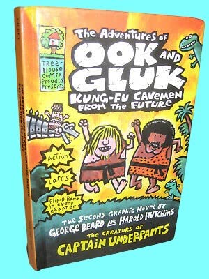 ADVENTURES OF OOK AND GLUK Kung Fu Cavemen DAV PILKEY 1st Edition First ...