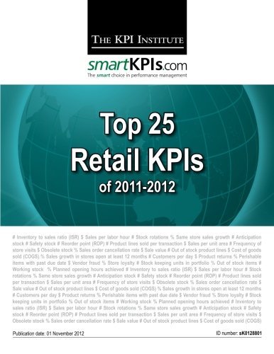 Top 25 Retail KPIs of 2011-2012 by The KPI Institute by The KPI ...