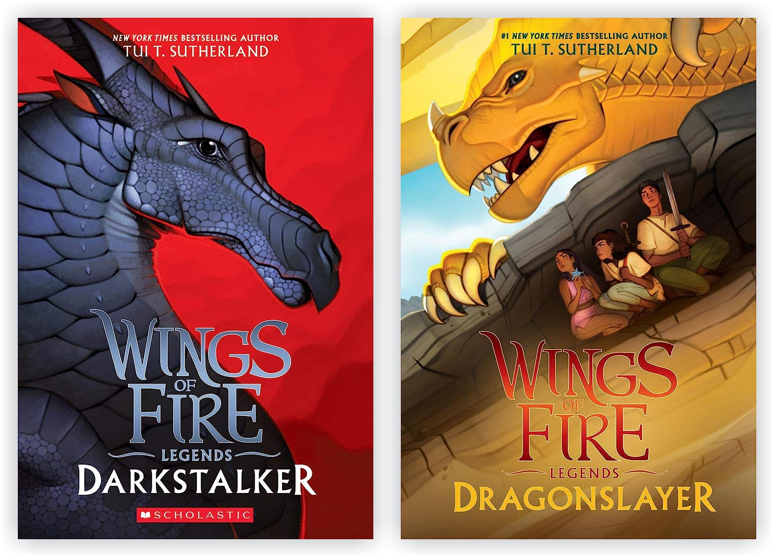 Wings of Fire: (Legends) 2 Books Collection set: Darkstalker & Dragonslayer by Tui T. Sutherland ...