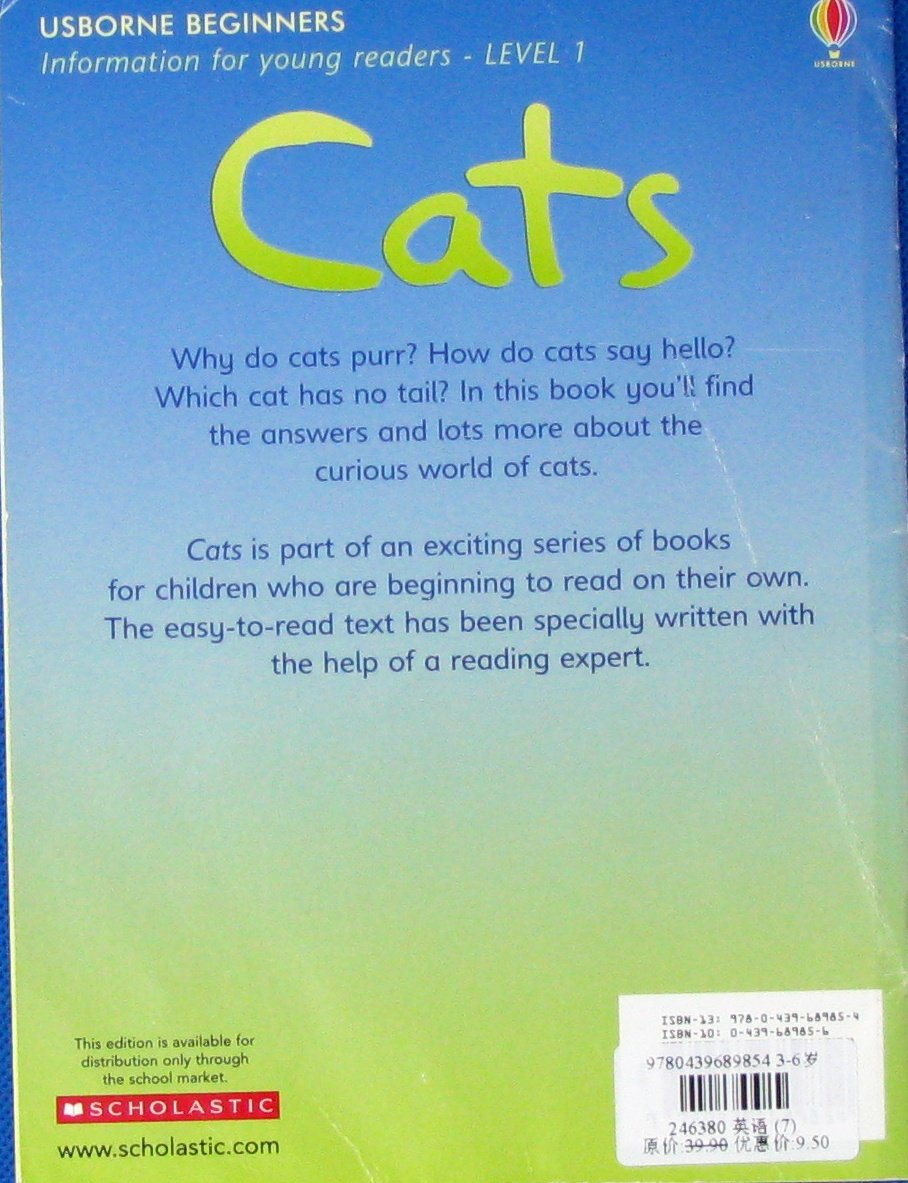 Dogs and Cats (Usborne Beginners) by Emma Helbrough | Goodreads