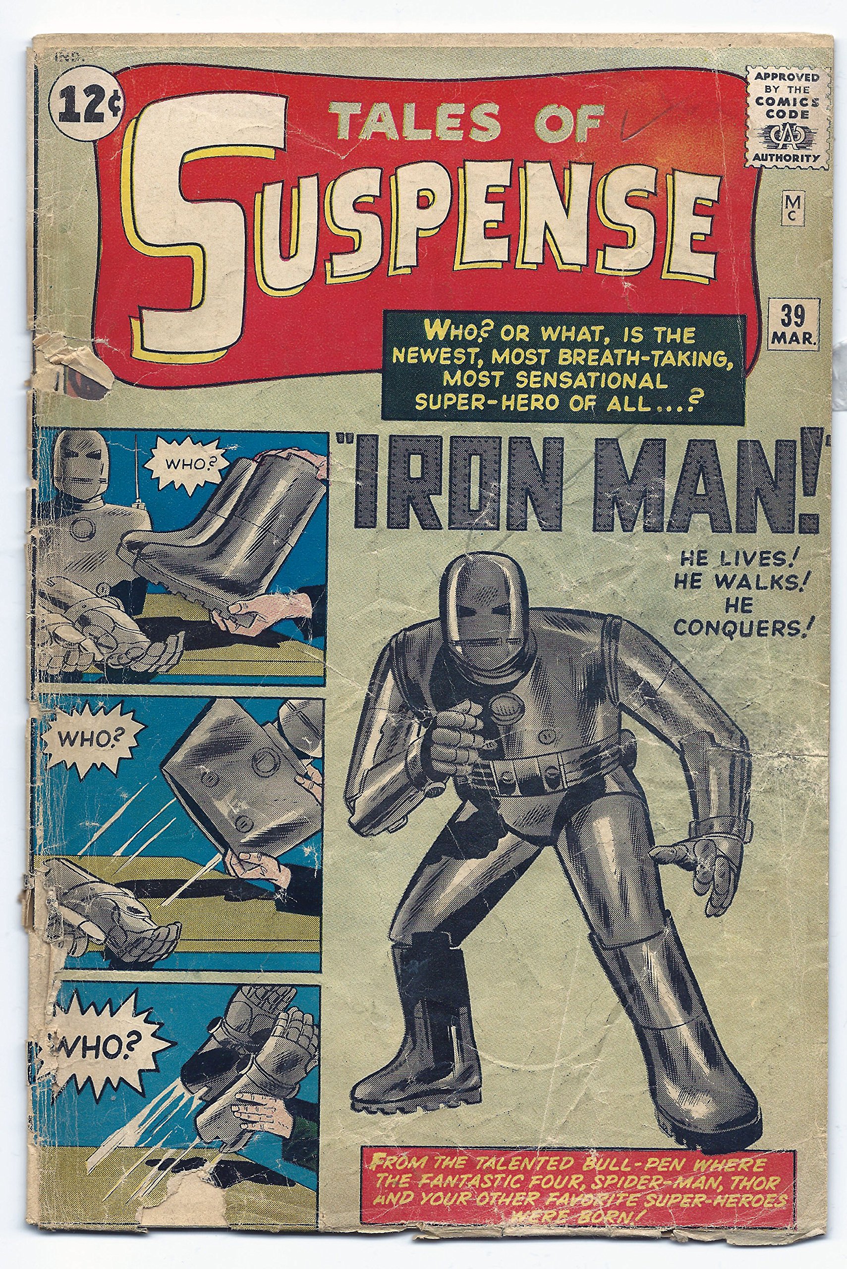 Tales of Suspense #39 (1963) 1st Appearance of Iron Man by Stan Lee ...
