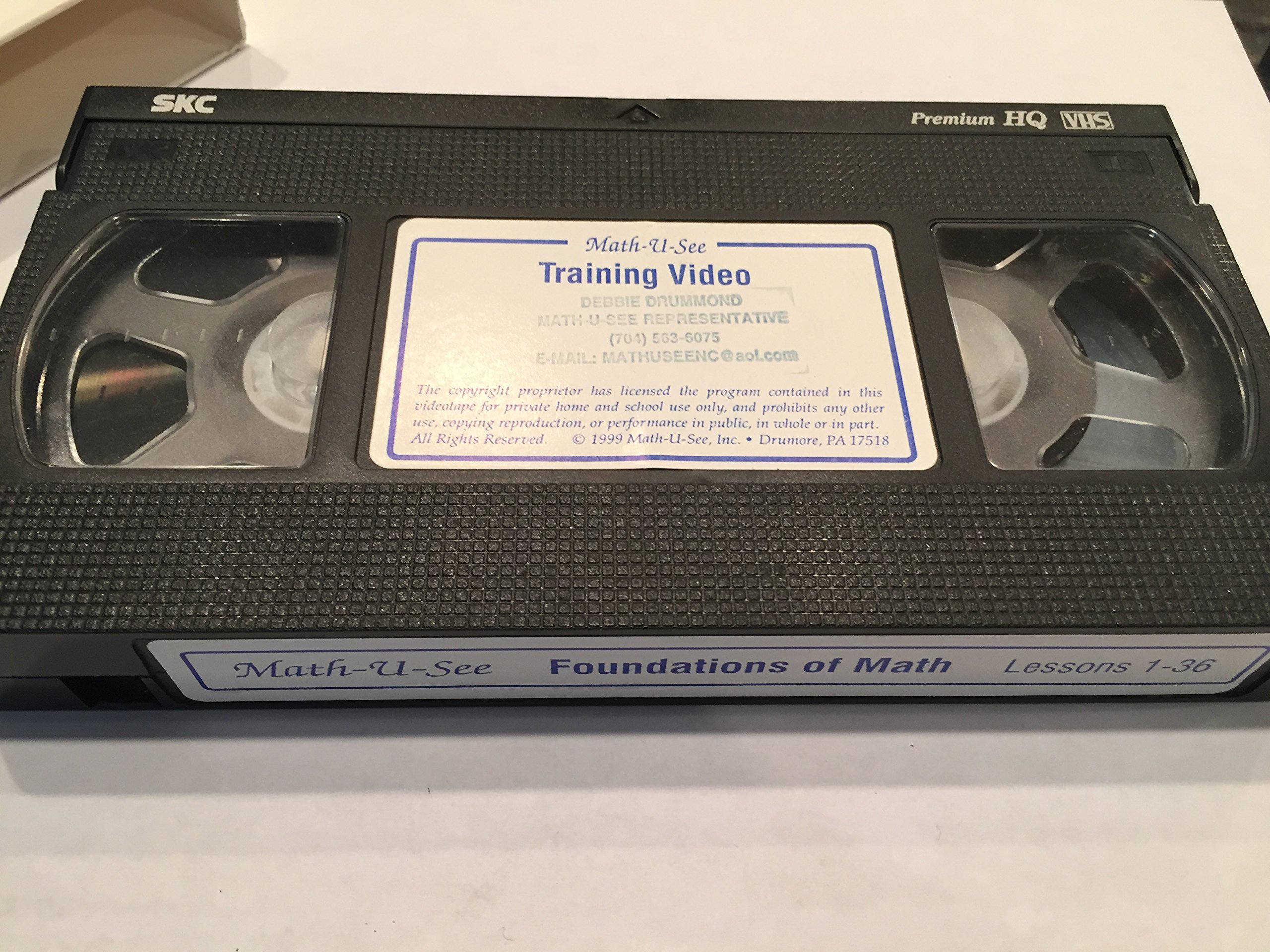 Math U See (Foundations of Math) 1 VHS video tape by Steve Demme ...