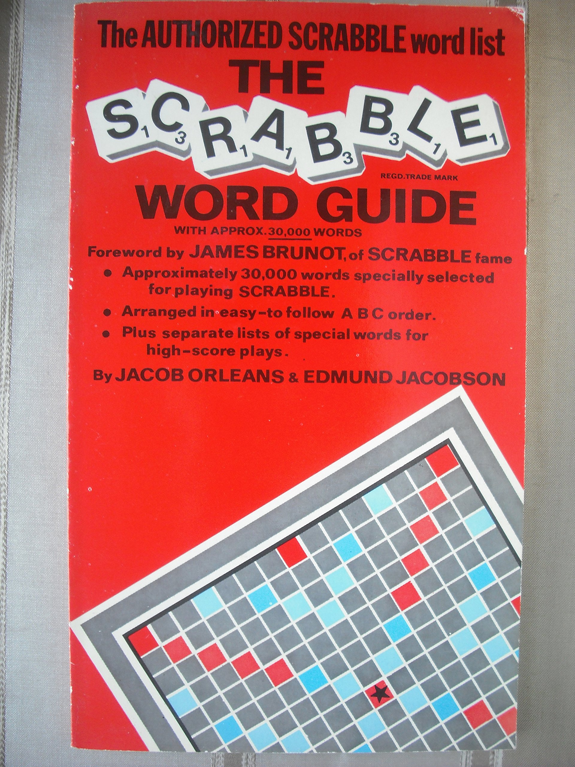 The Scrabble Word Guide by EDMUND JACOBSON EDMU 'JACOB J. ORLEANS ...