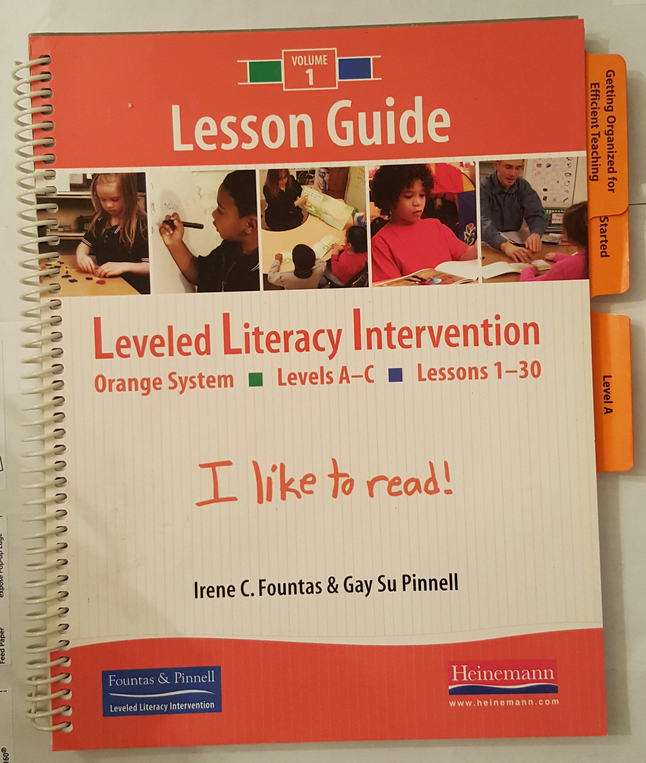 Fountas & Pinnell Leveled Literacy Intervention: Lesson Guide, Volume 1 ...