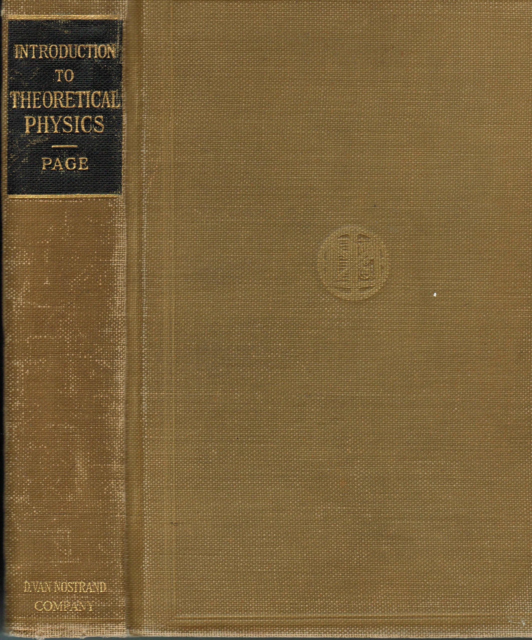Introduction to Theoretical Physics, First Edition, Corrected Printing ...