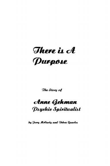 There Is A Purpose by Jerry McCarty | Goodreads