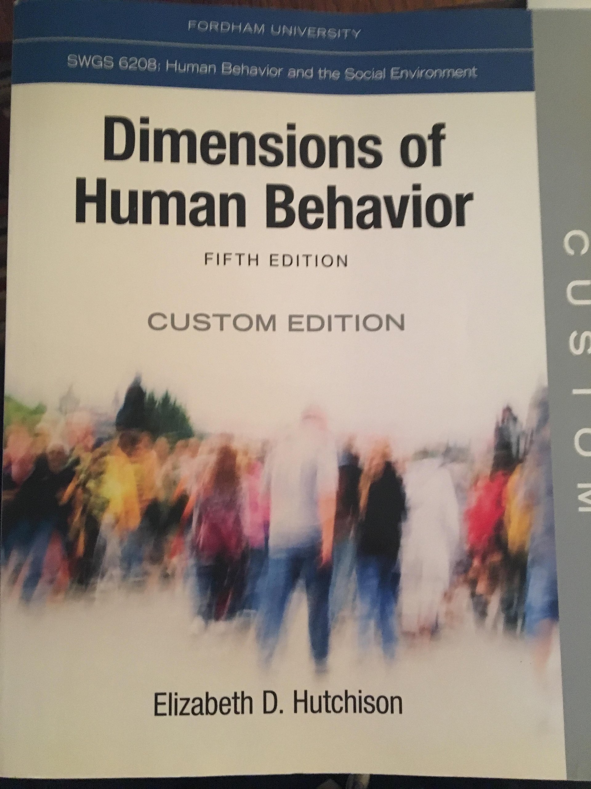Dimensions of Human Behavior 5th Edition by Elizabeth D. Hutchison ...