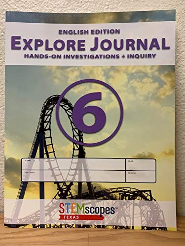 Explore Journal: Hands-On Investigations and Inquiry (STEMscopes Texas ...