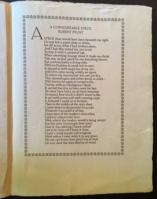 A Considerable Speck by Robert Frost | Goodreads