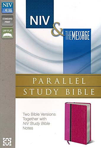 NIV, The Message, Parallel Study Bible, Leathersoft, Pink by Anonymous ...