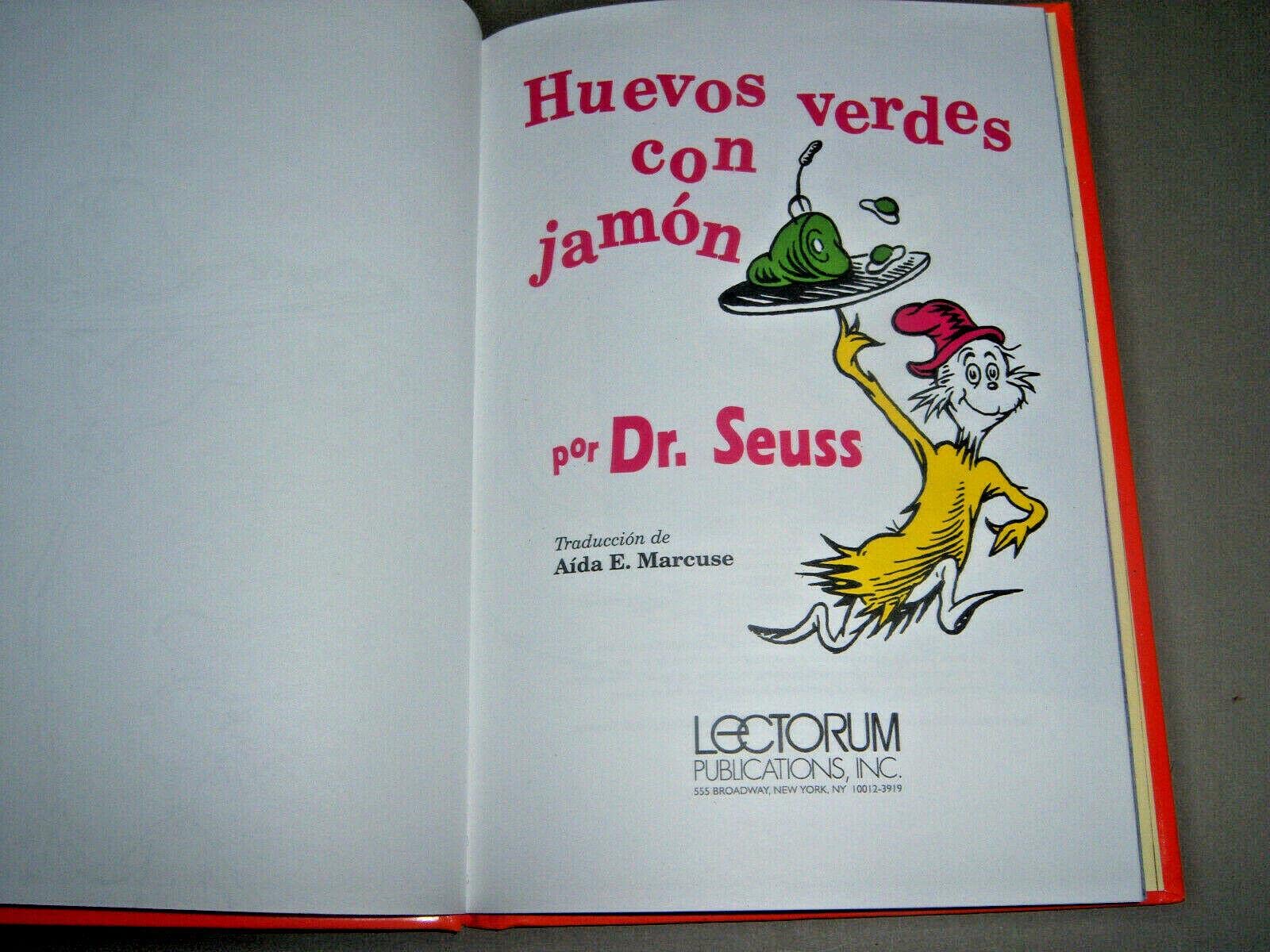 HUEVOS VERDES CON JAMON = GREEN EGGS AND HAM (I CAN READ IT ALL BY ...