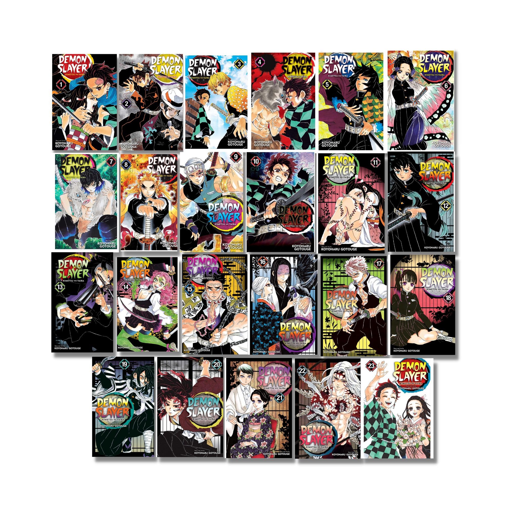 Demon Slayer Kimetsu no Yaiba Collection Set: Includes volumes 1-23 by Koyoharu Gotouge No Box ...