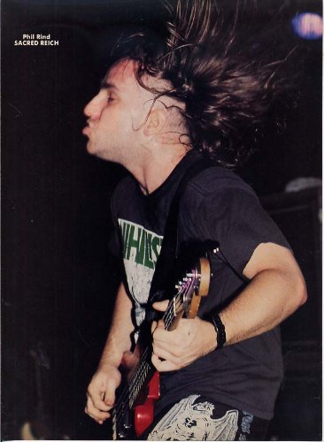 PHIL RIND MINI-POSTER Pinup Page SACRED REICH Magazine Clipping GREG ...