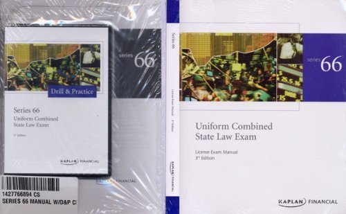 Kaplan Series 66 Manual with Drill & Practice CD Uniform Combined State ...