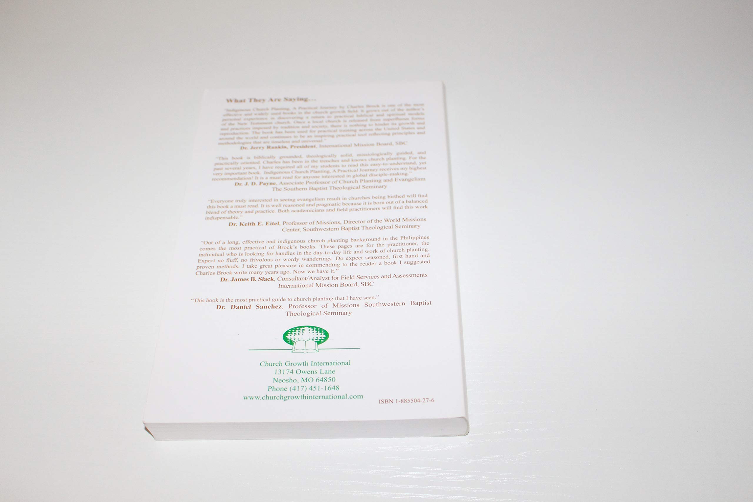 Indigenous Church Planting, a Practical Journey by Charles Brock ...