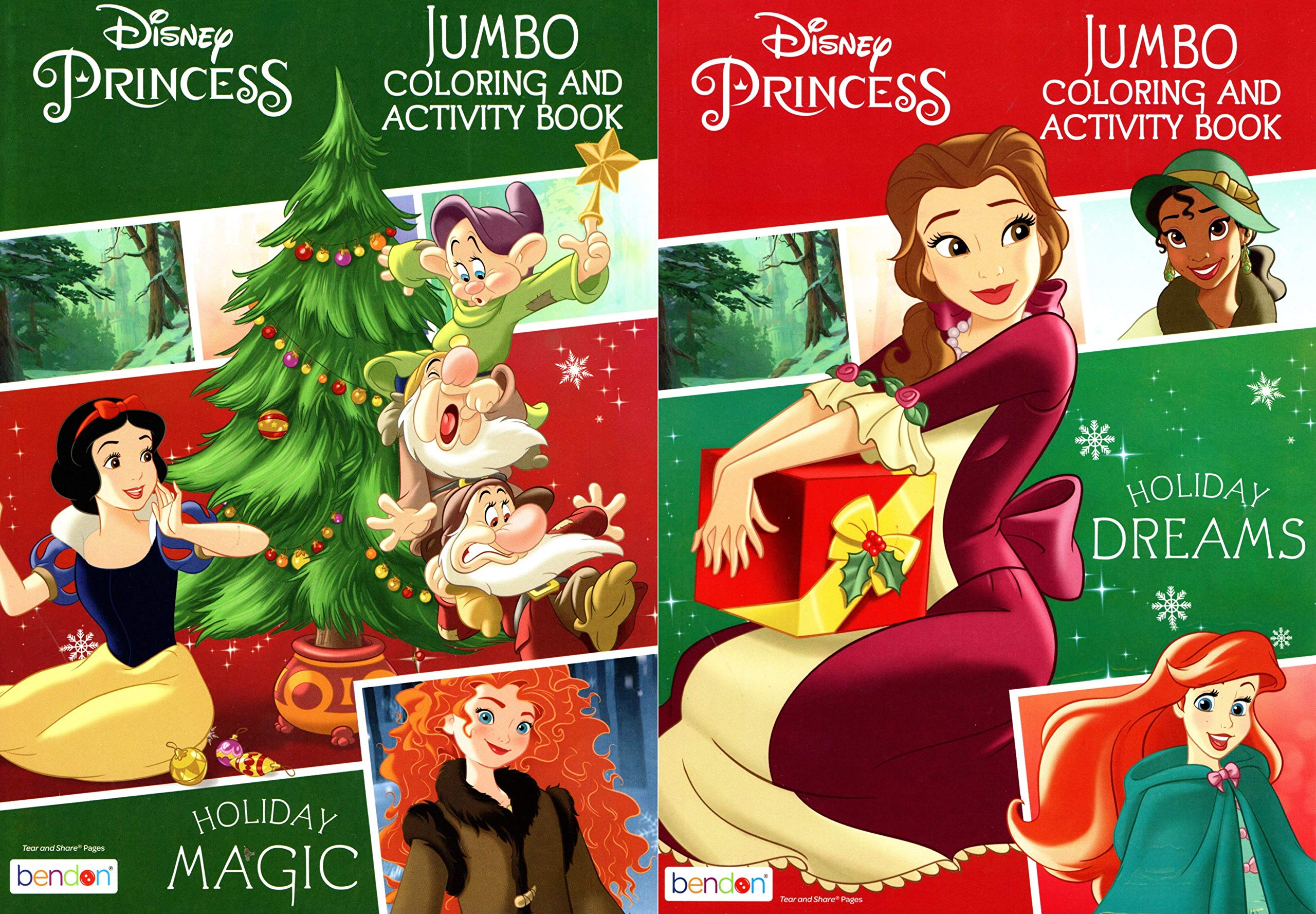 Disney Princess Christmas Edition Holiday - Jumbo Coloring & Activity ...