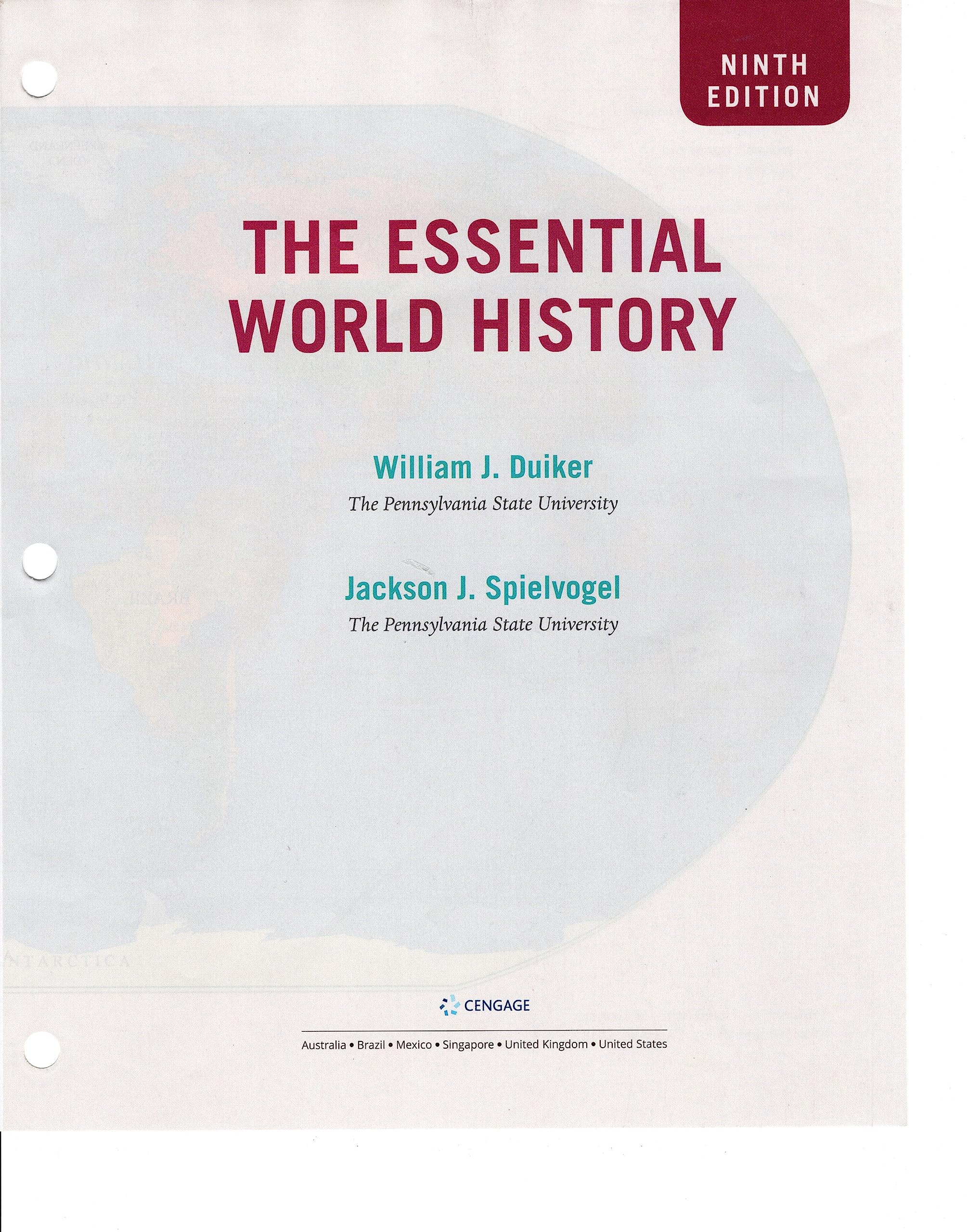 The Essential World History (9th Edition) Standalone Book by William J ...