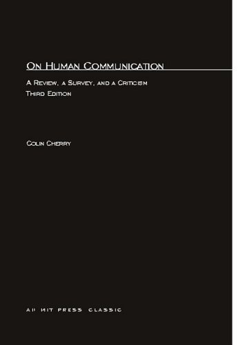 On Human Communication: A Review, a Survey, and a Criticism (MIT Press ...