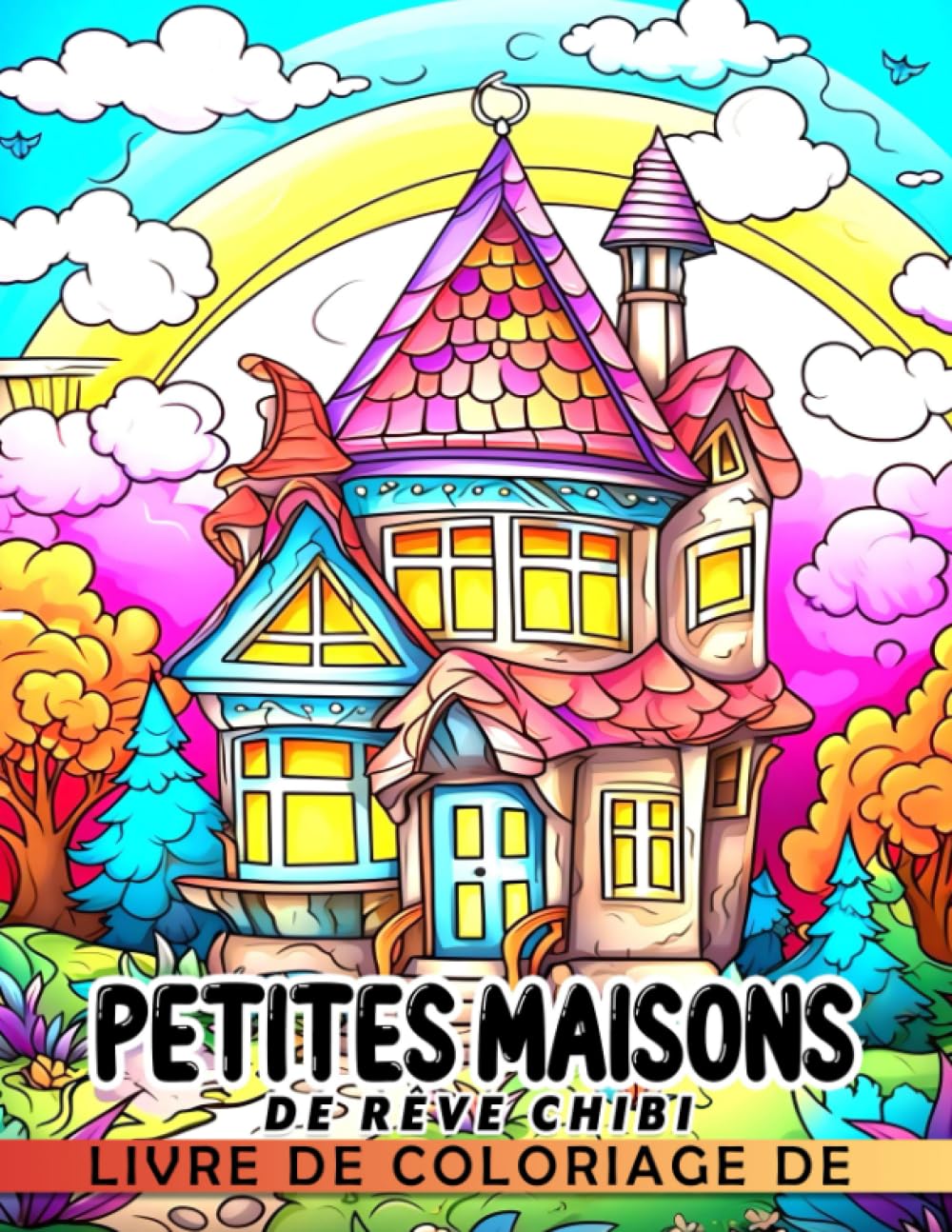 Livre de coloriage de petites maisons de rêve Chibi: Concevez, créez et ...