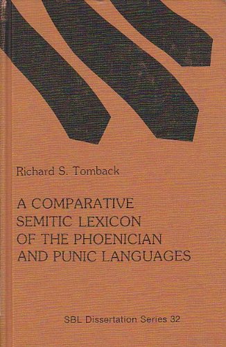 A Comparative Semitic Lexicon of the Phoenician and Punic Languages by ...