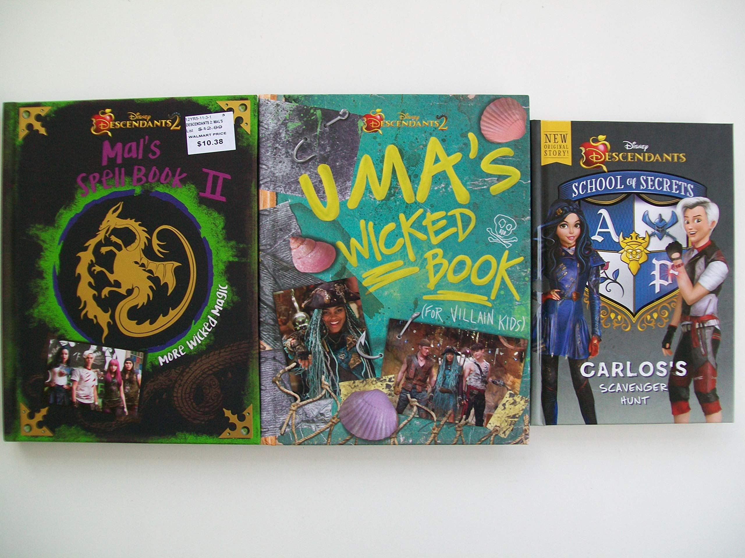 Disney Descendants 2 & School of Secrets (Set of 3 Books) Mal's Spell ...