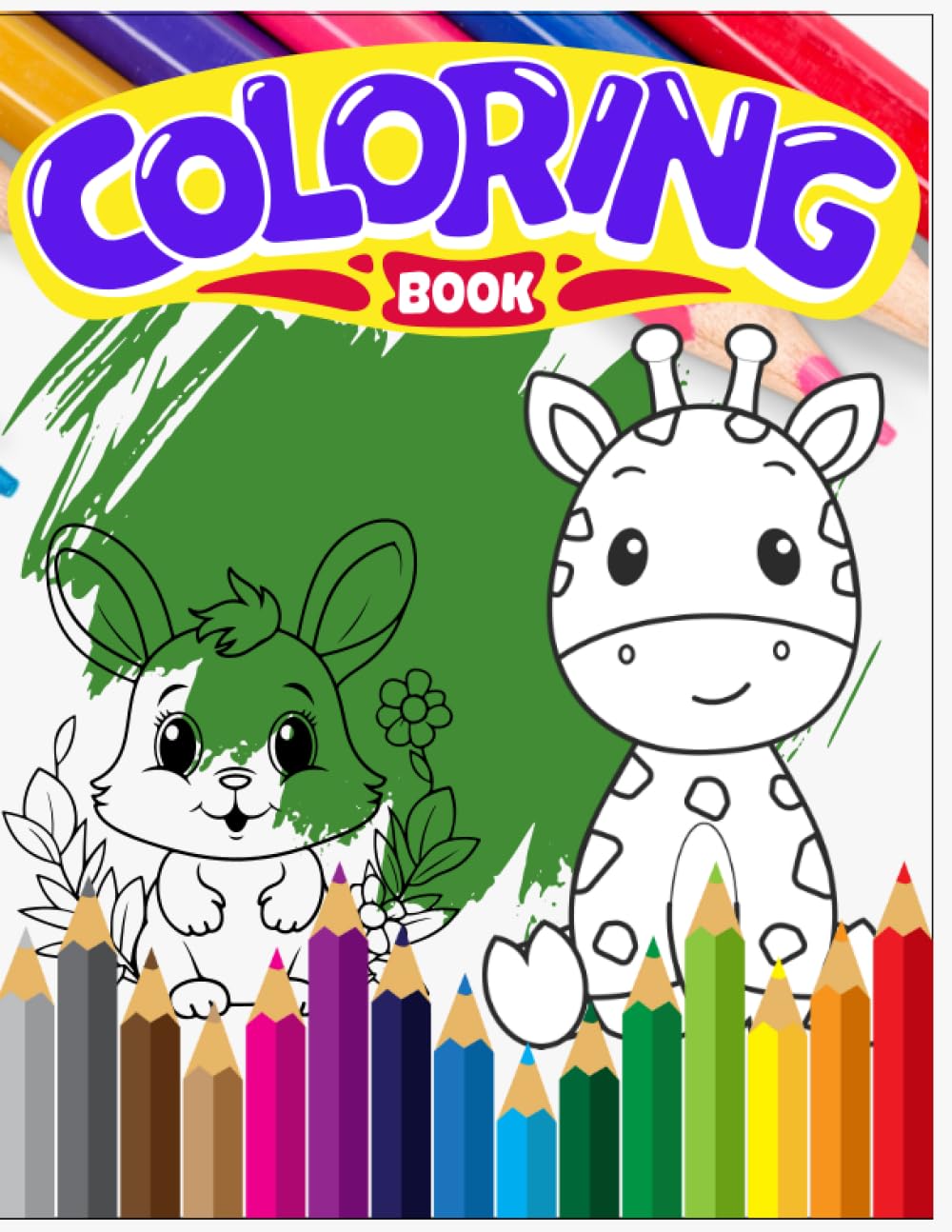 cute coloring book for kids: age 4+ year 42 pages in coloring book fill ...