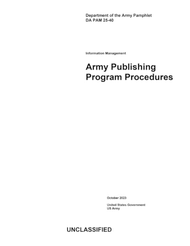 Department of the Army Pamphlet DA PAM 25-40 Information Management ...