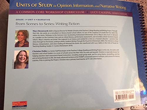 Units of Study in Opinion, Information, and Narrative Writing Grade 1 ...