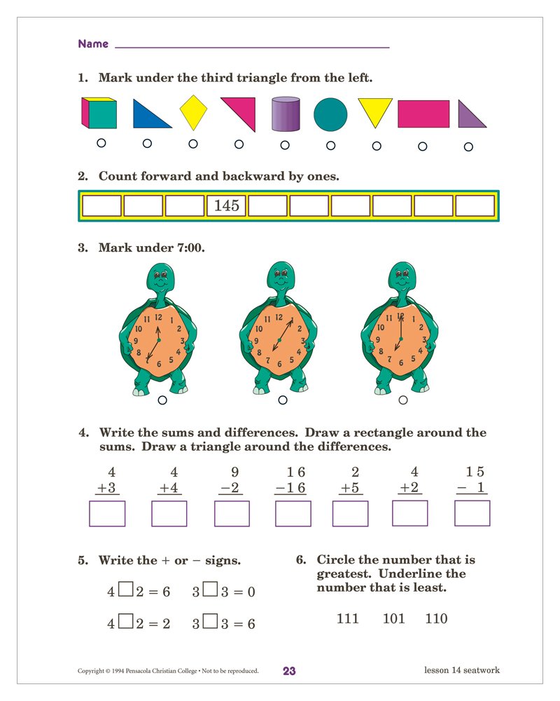 Abeka Arithmetic 2nd Grade Homeschool Math Curriculum by Keith Graham ...