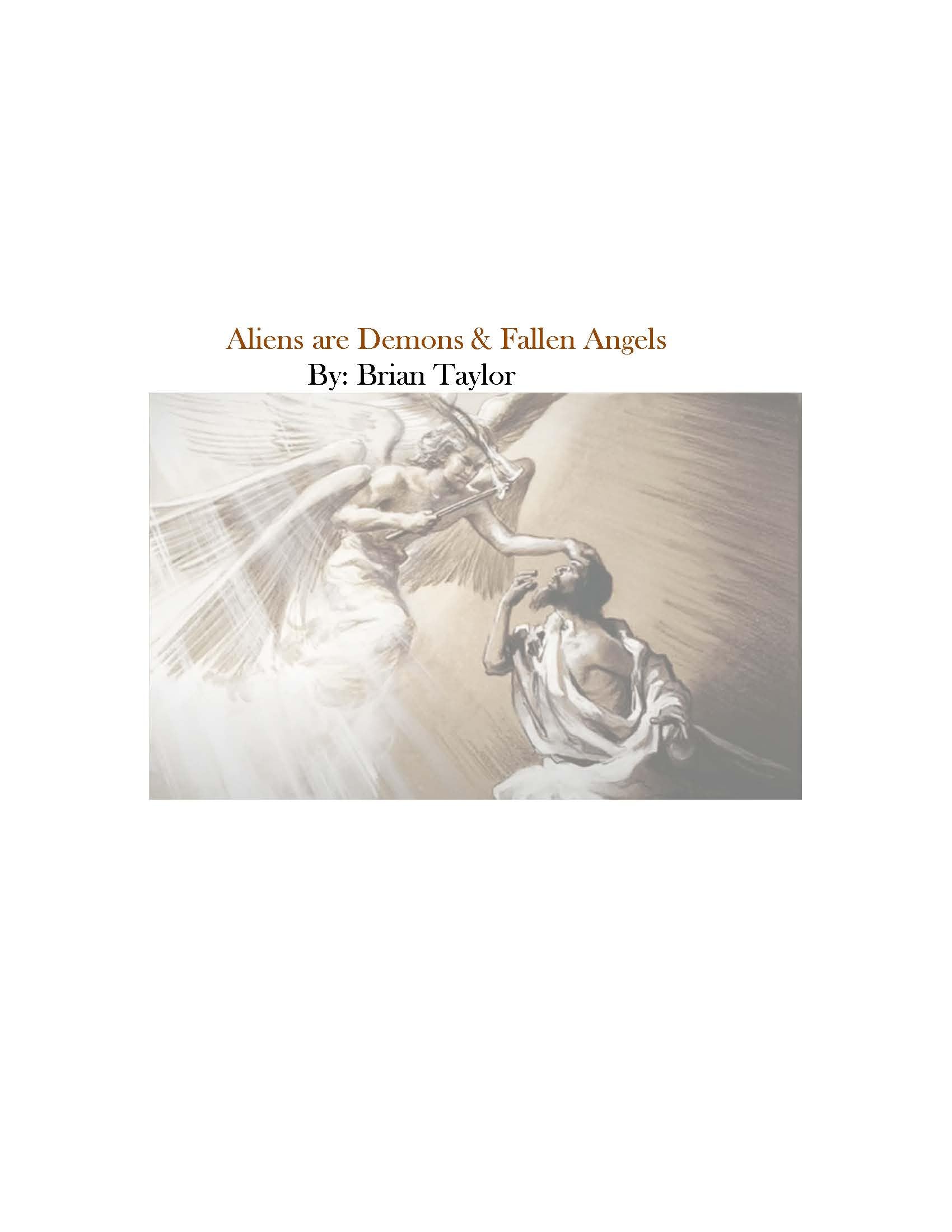 Aliens are Demons & Fallen Angels by Brian Taylor | Goodreads