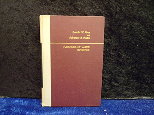 Functions of Varied Experience by Donald W. Fiske | Goodreads