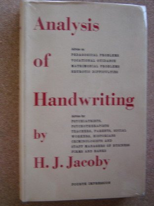 Analysis of Handwriting by H.J. Jacoby | Goodreads