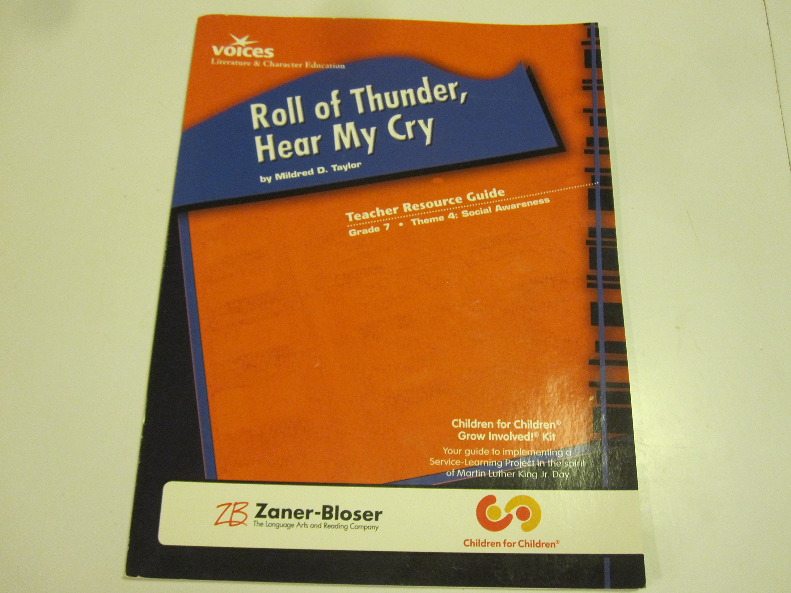 Roll of Thunder, Hear My Cry Teacher Resource Guide Grade 7 Theme 4 ...