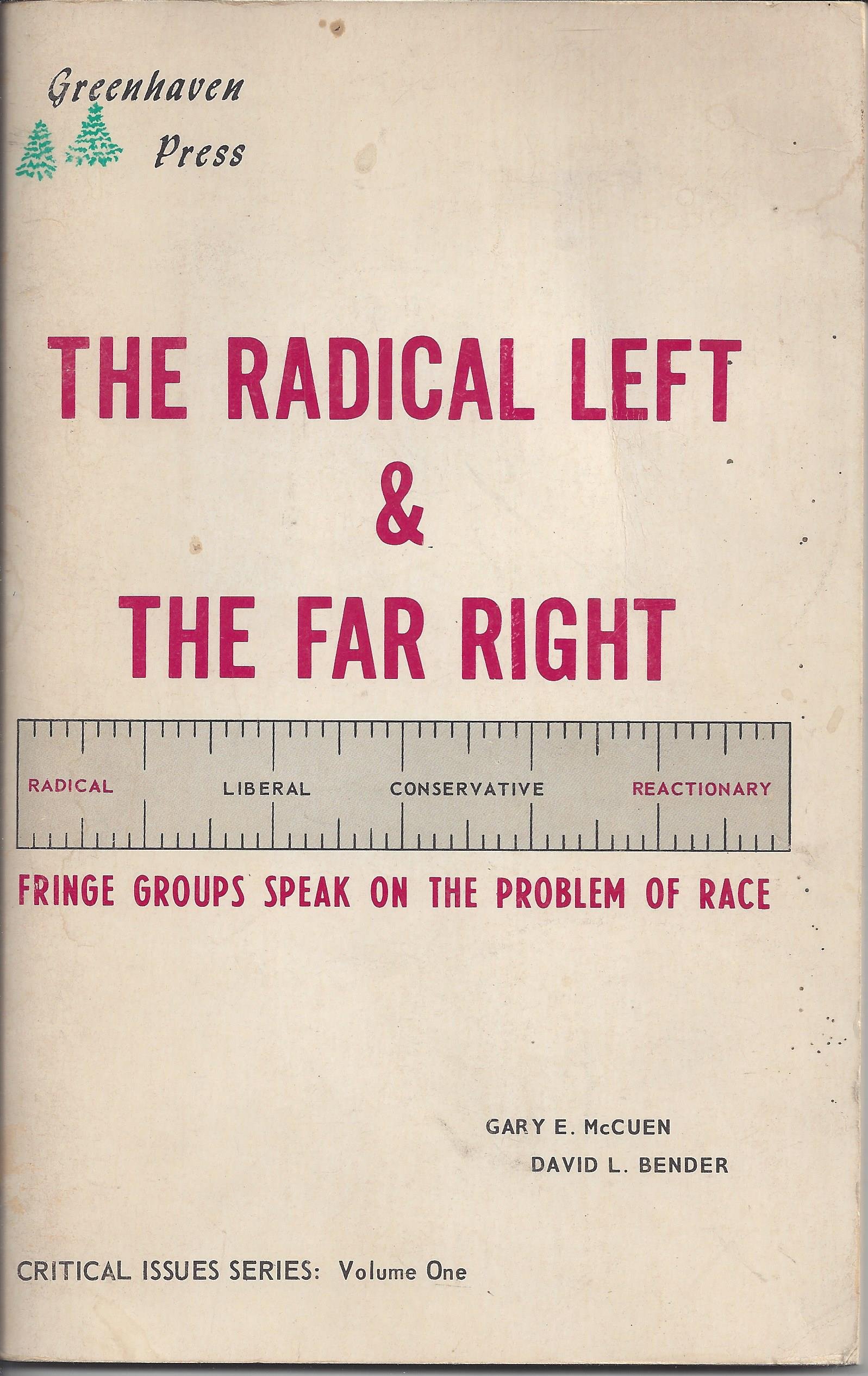 Radical Left and the Far Right: Fringe Groups Speak on the Problem of ...