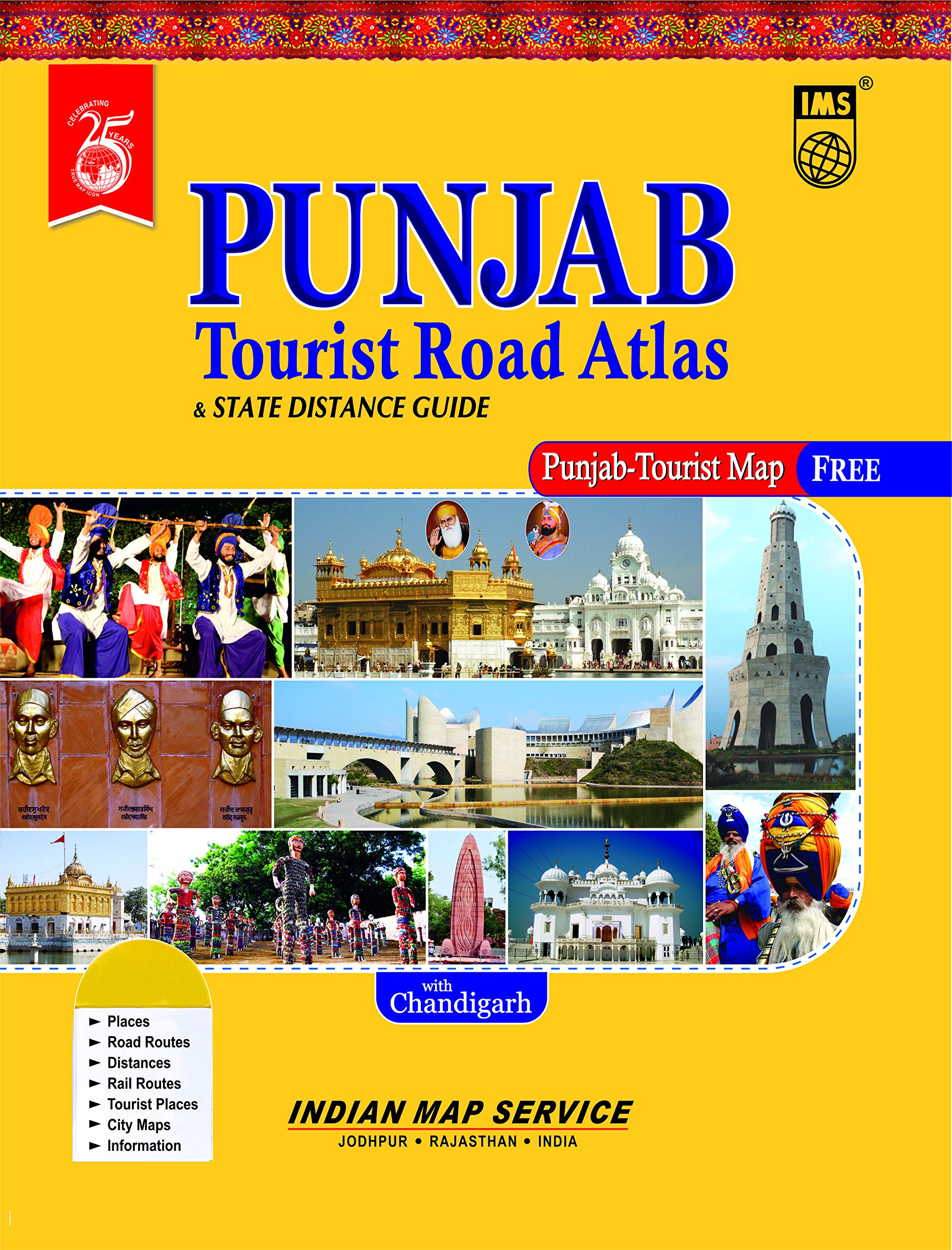 Punjab Road Atlas and Distance Guide: And Chandigarh by Gayathri Arya ...
