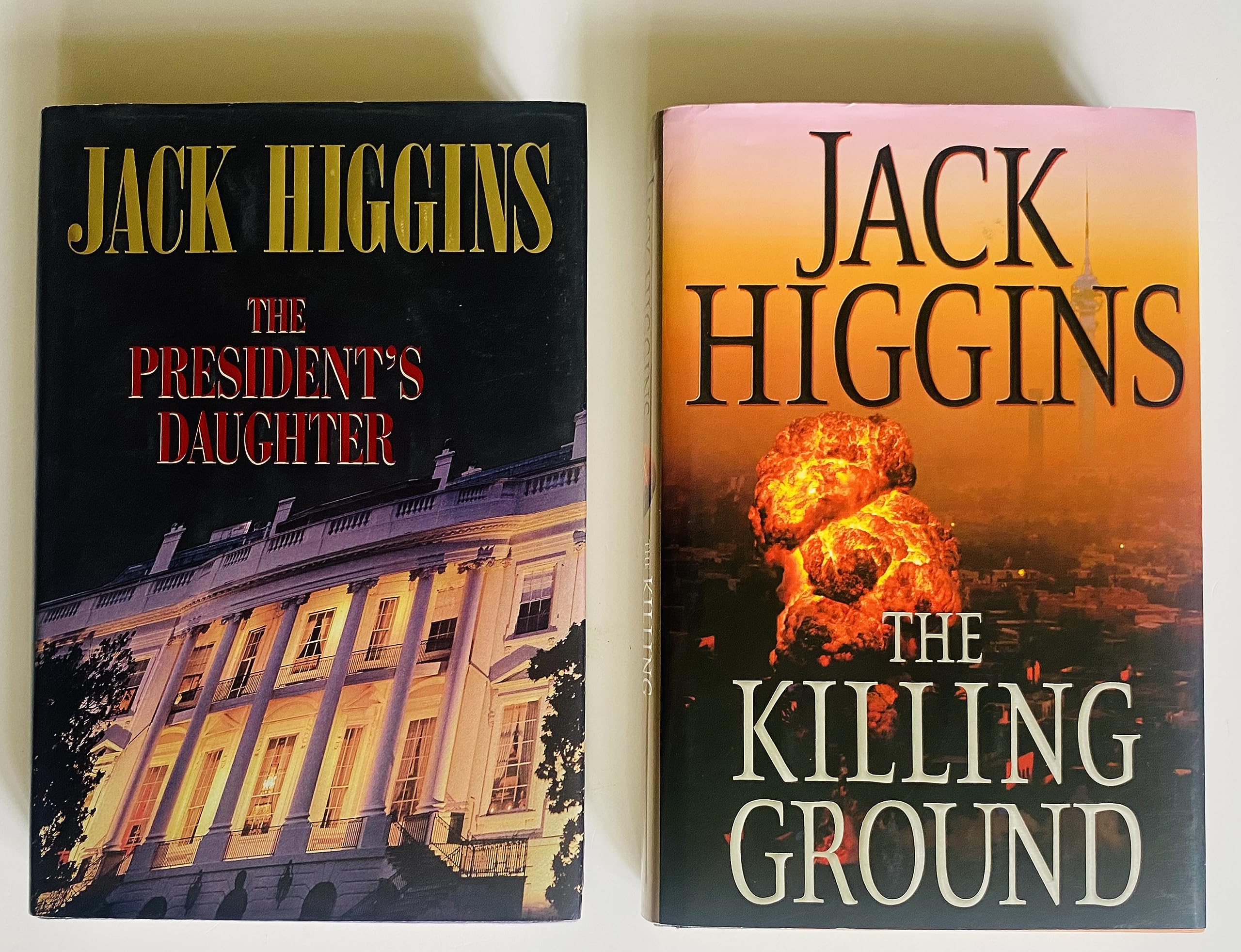 2 Jack Higgins Books! 1) The President's Daughter 2) The Killing Ground ...