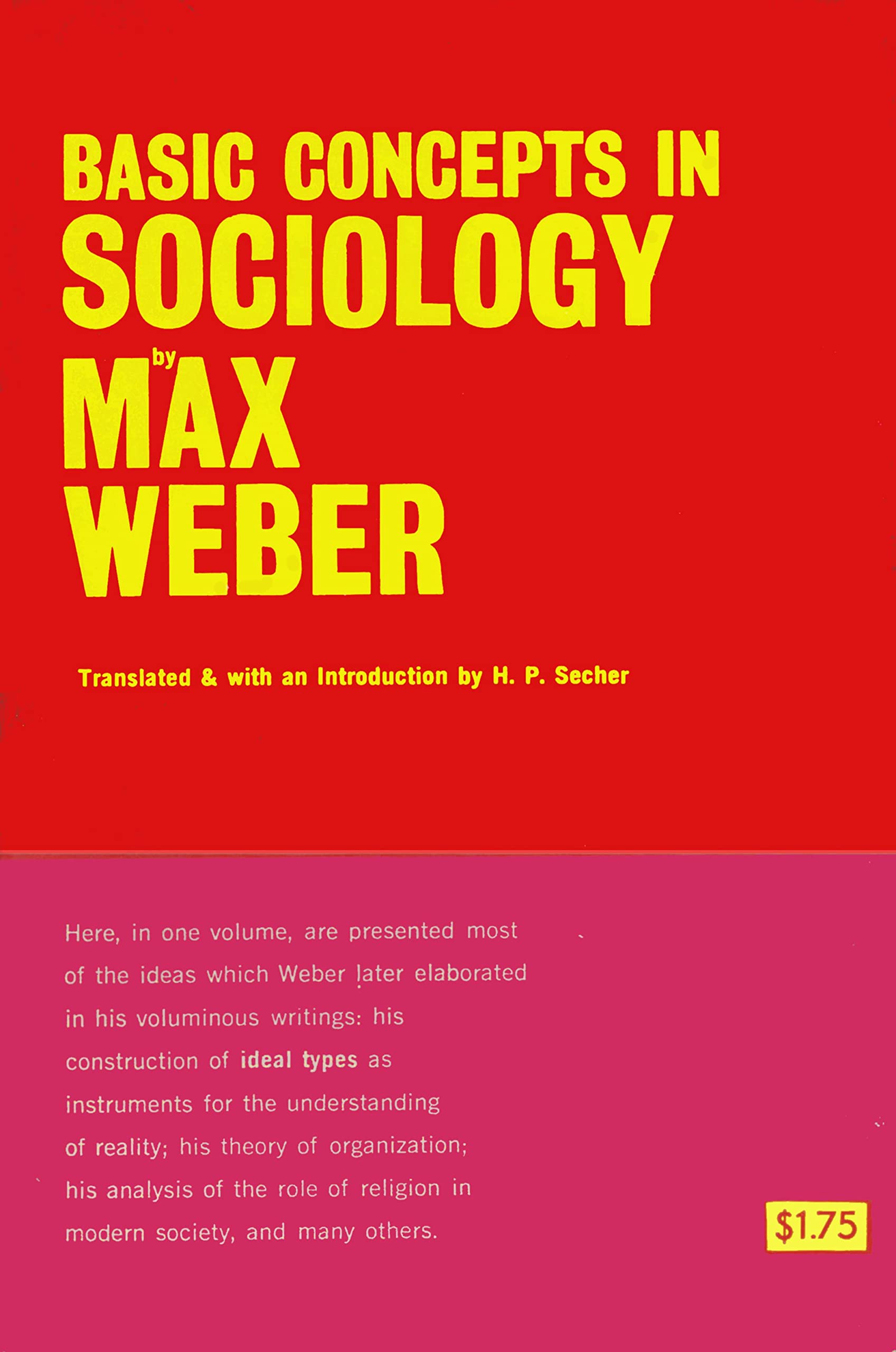 Basic Concepts in Sociology by Max Weber | Goodreads