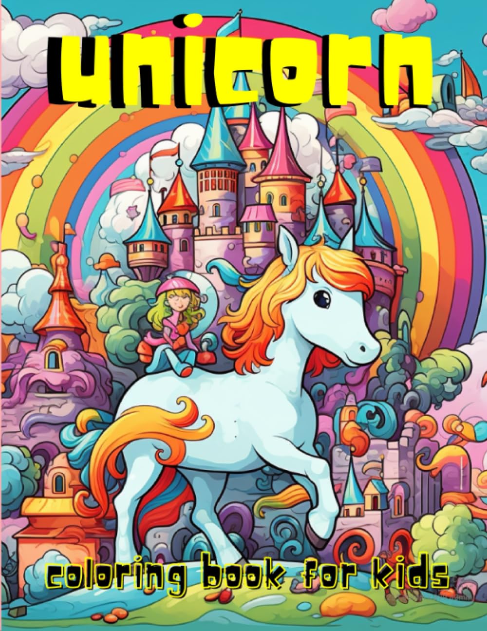 unicorn coloring book for kids: fantasy unicorn coloring book for kids ...