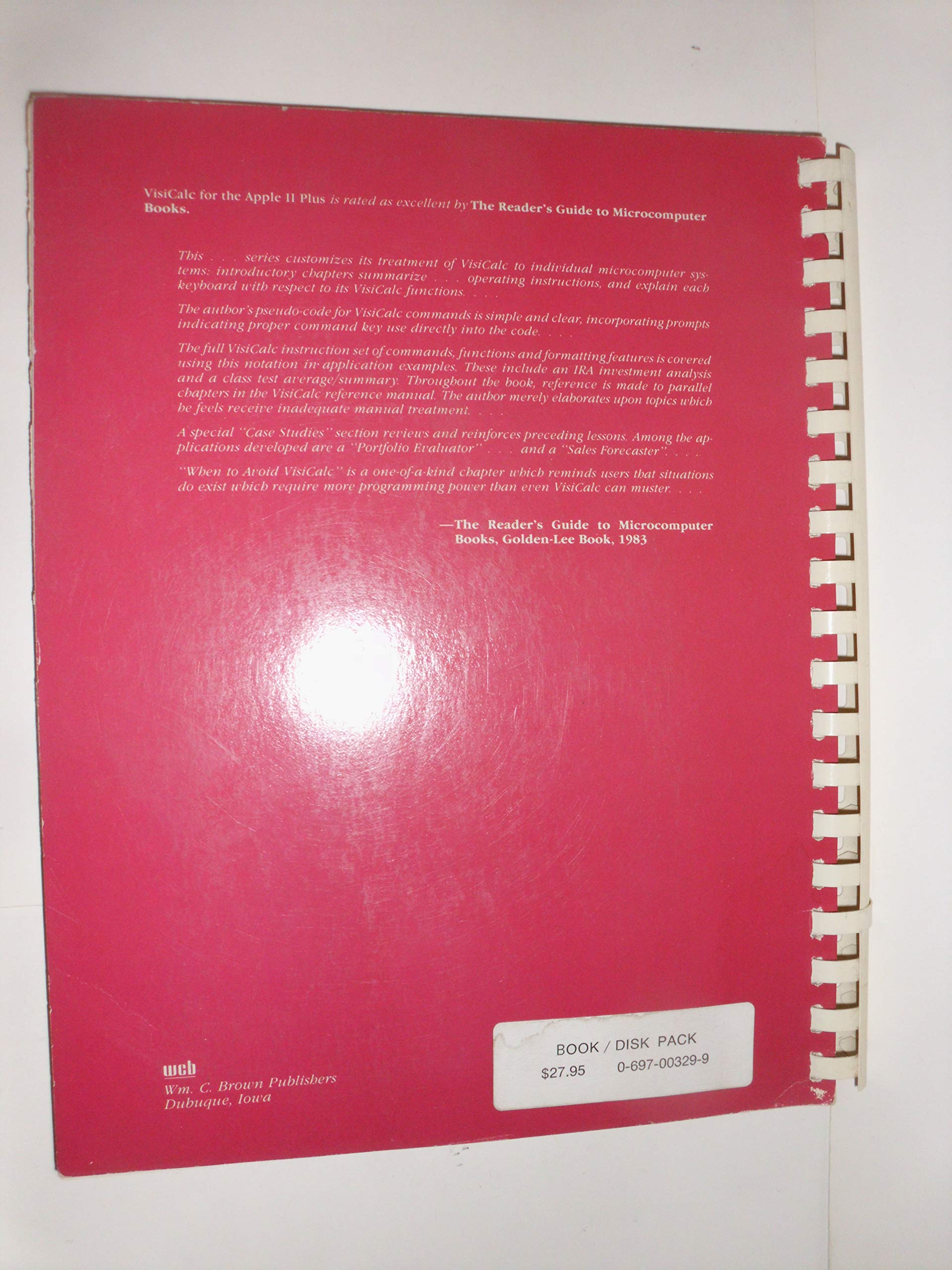 Visicalc for the Apple II Plus and IIE Computers by Edouard J ...