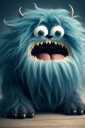 Funny Monster: Squared notebook with funny monster, 110 pages by Theo ...