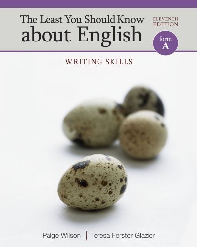 The Least You Should Know about English: Writing Skills, Form A by ...