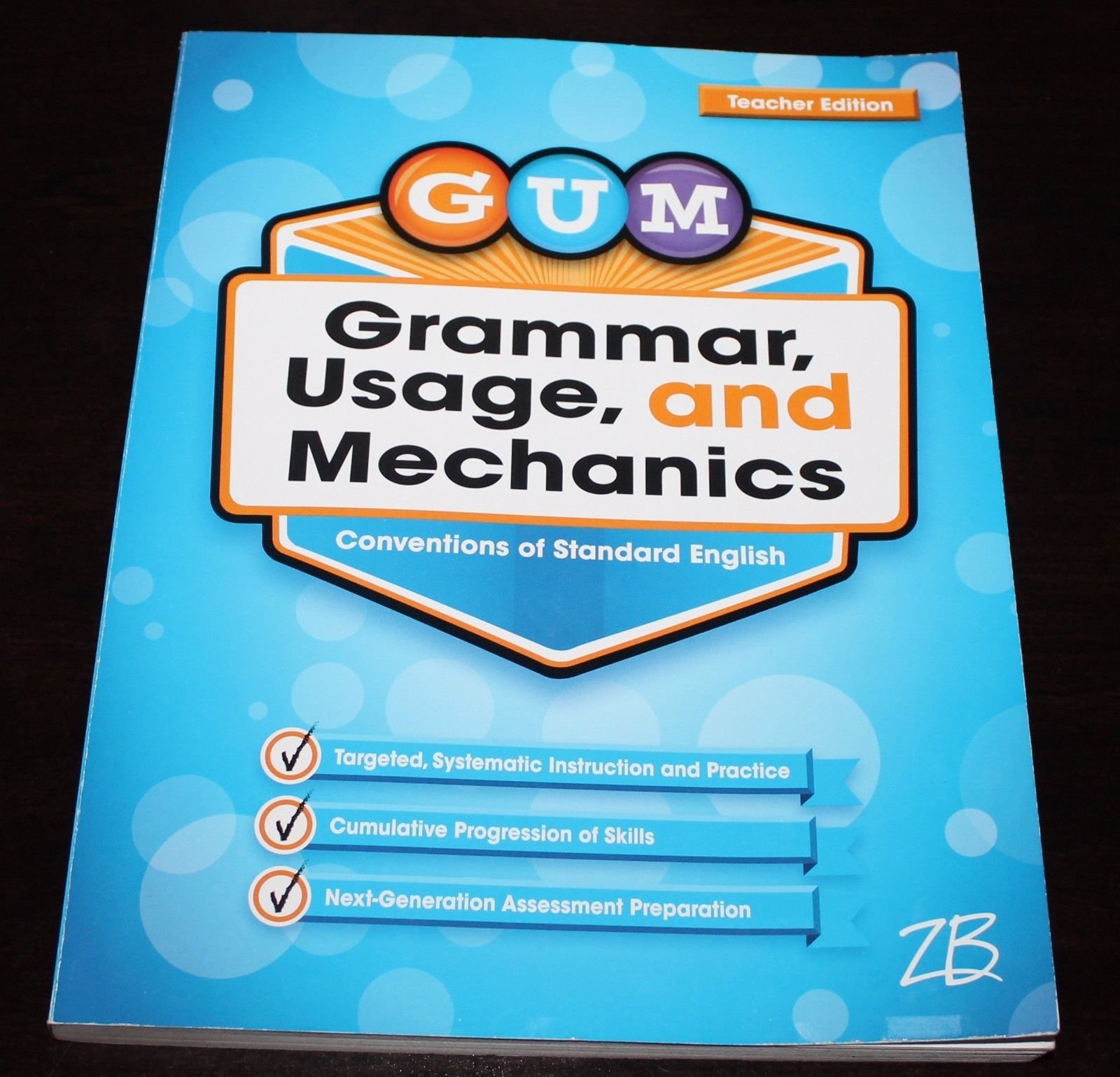 GUM Grammar Usage and Mechanics Teacher Edition Zaner Bloser Grade 4 by ...