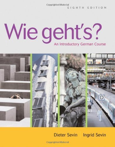 Wie geht's?: An Introductory German Course (with Student Text Audio CD ...