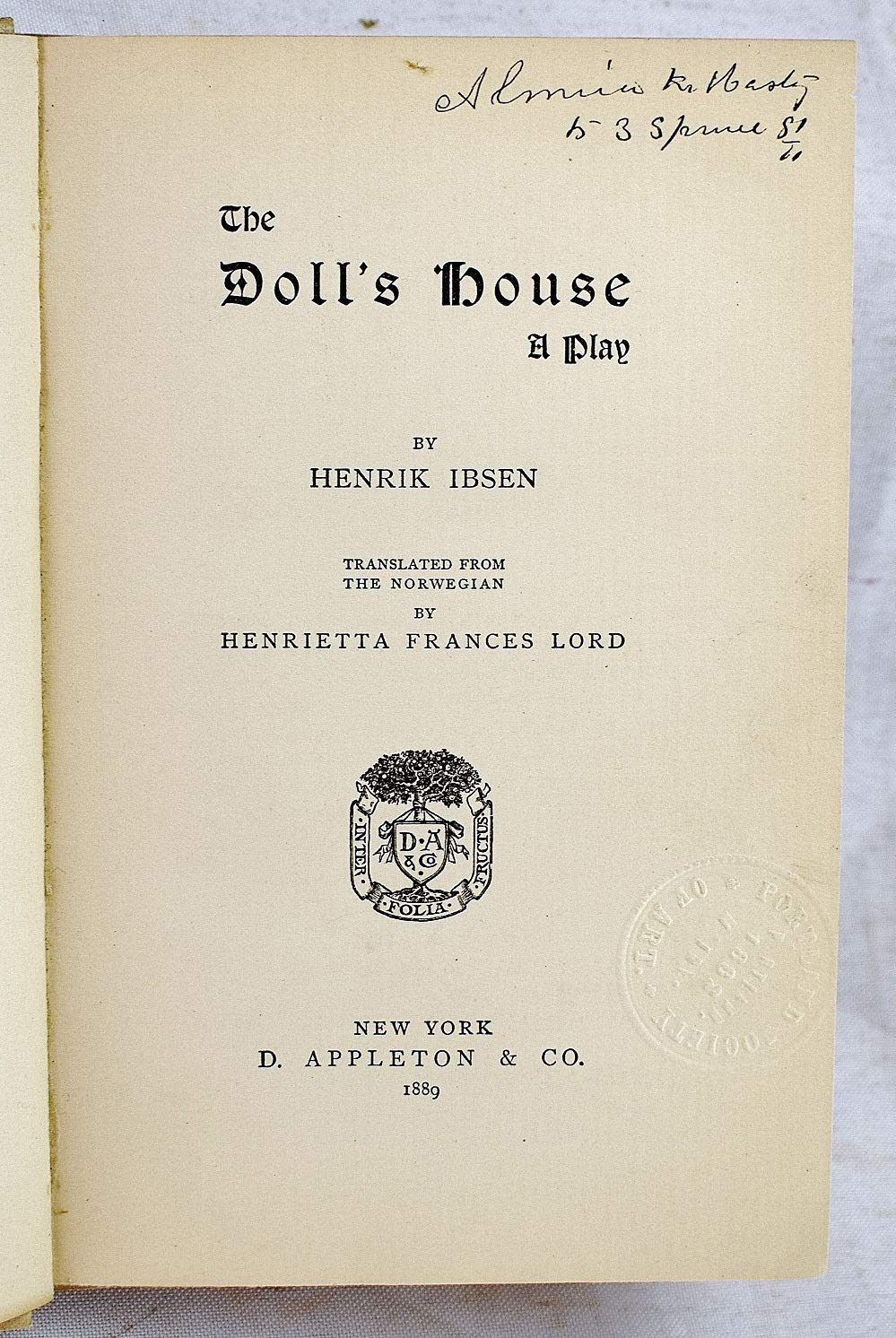 The Doll's House: A Play by Henrik Ibsen | Goodreads