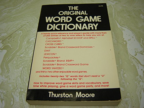Original Word Game Dictionary by Thurston Moore | Goodreads