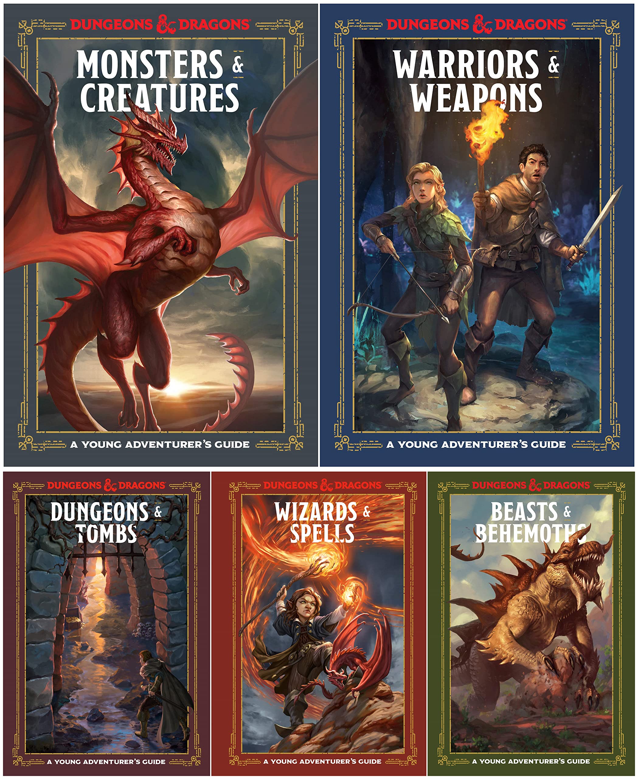 Dungeons & Dragons Young Adventurer’s Guides Series 5 Books Set by Jim ...