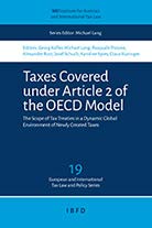 Taxes Covered under Article 2 of the OECD Model by G. Kofler et al ...