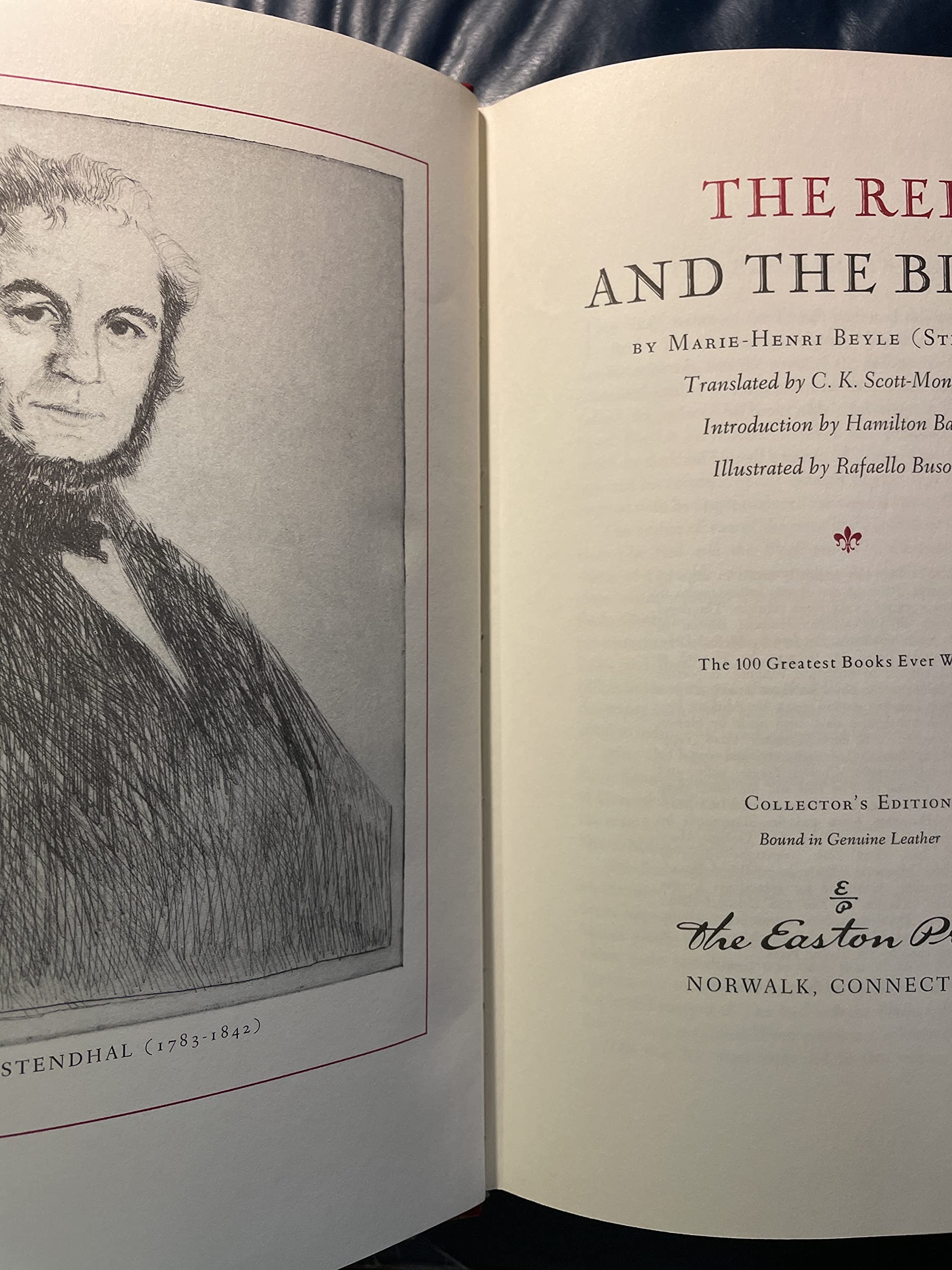 THE RED AND THE BLACK, STENDHAL (1979) FRANKLIN LIBRARY LEATHER 100 ...