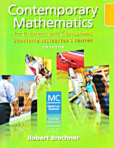 Annotated Instructor's Edition: Contemporary Mathematics for Business ...