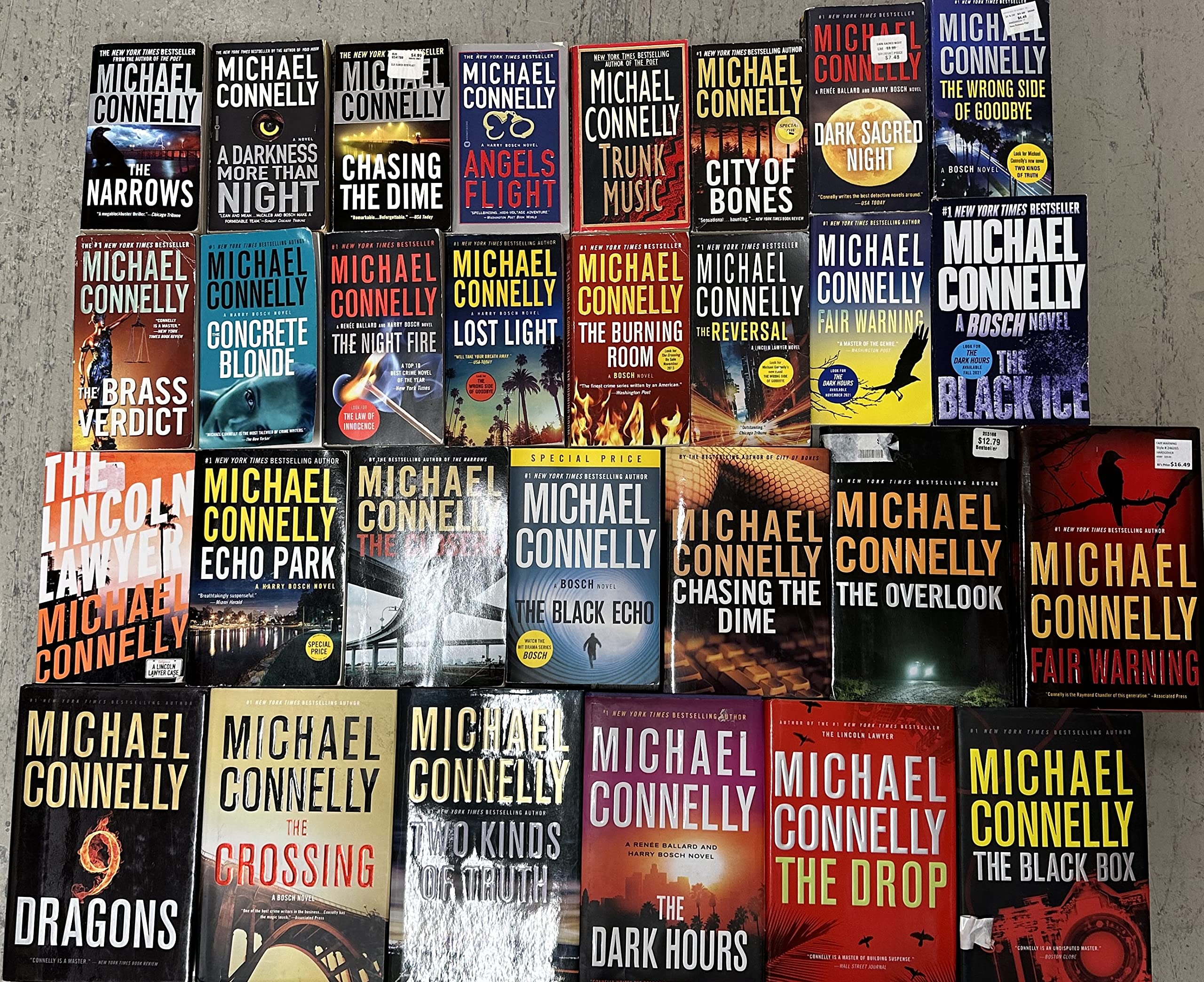 Michael Connolly Complete Harry Bosch 21 Novel Series Set by Michael ...
